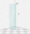 700mm x 2000mm Frameless Shower Screen | Shower Doors SA