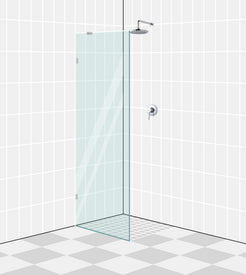 700mm x 2000mm Frameless Shower Screen | Shower Doors SA